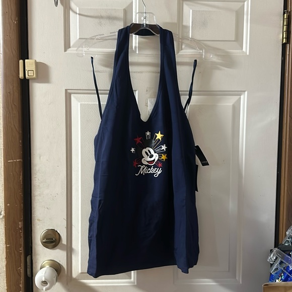Disney | Tops | Final Torrid Disney Americana Mickey Halter Top Blue ...